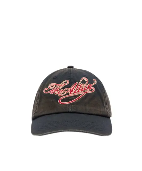 Attico Black And Red Cap - Grey