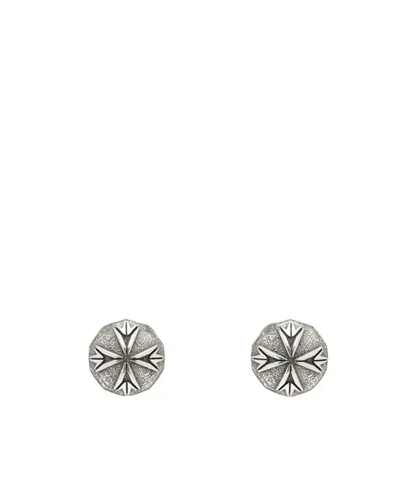 Emanuele Bicocchi Logo Scudo Earrings - Gray