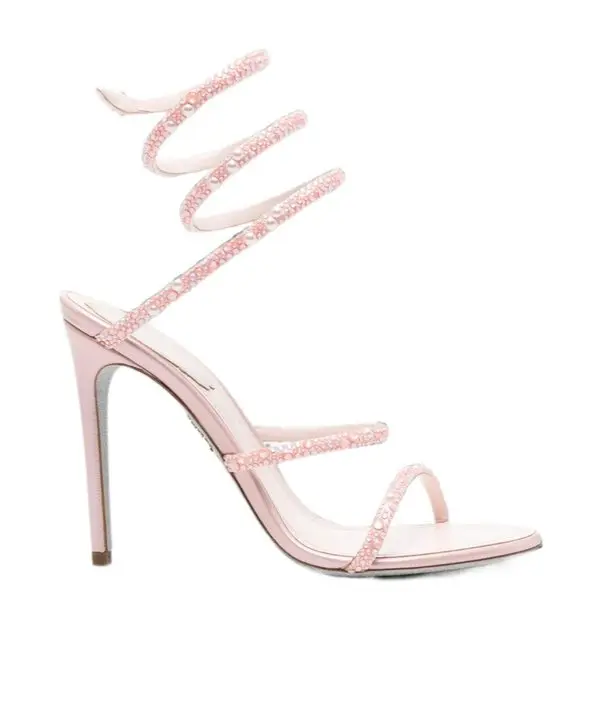 Rene Caovilla Round-toe High-heeled Sandals