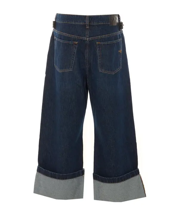 Pinko Belted Wide Leg Jeans