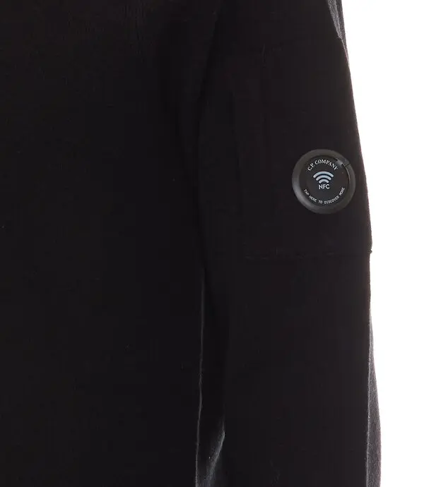 C.P. COMPANY Long-sleeved Sweater With Drawstring Hood