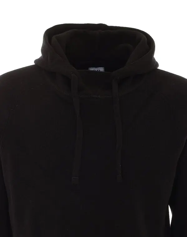 C.P. COMPANY Long-sleeved Sweater With Drawstring Hood