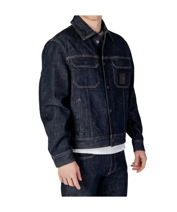 Armani Exchange Logo-patch Denim Jacket