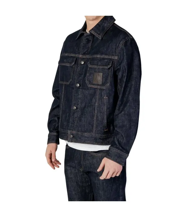Armani Exchange Denim Jacket With Logo Patch