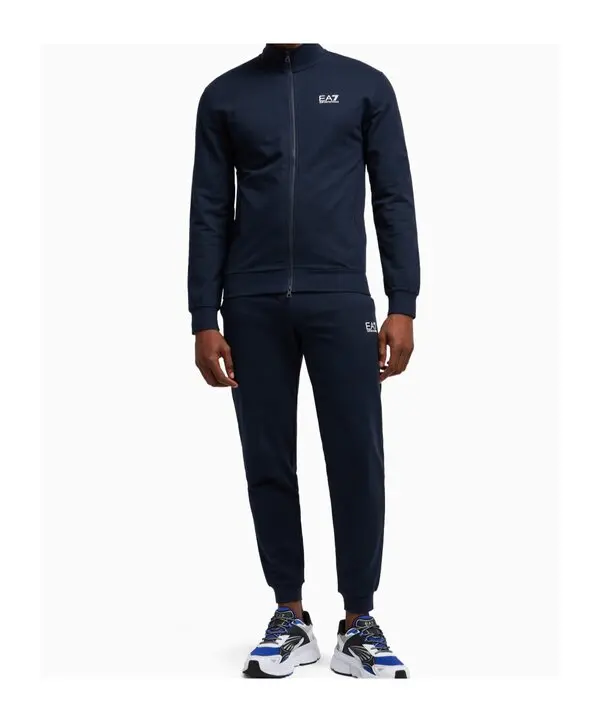 EA7 Logo Printed Zipped Track Suit