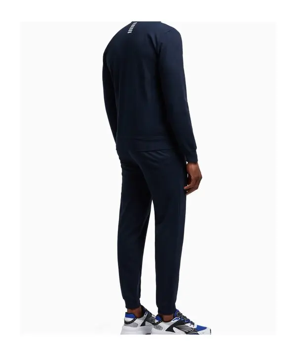 EA7 Logo Printed Zipped Track Suit