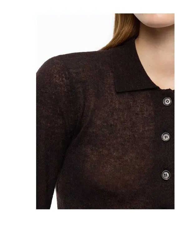 Pinko Button-down Collared Cardigan - Black