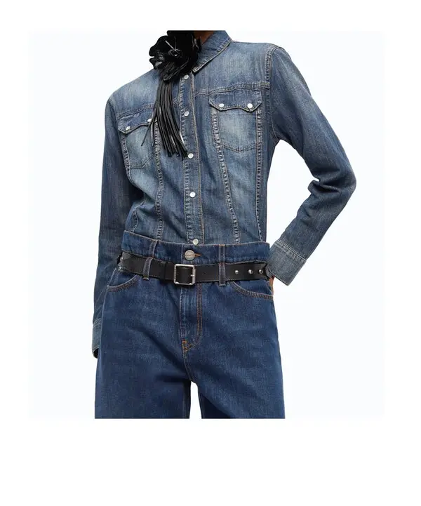 Pinko Washed-effect Button-down Shirt