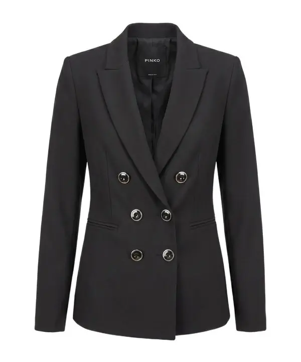 Pinko Double-breasted Blazer - Black