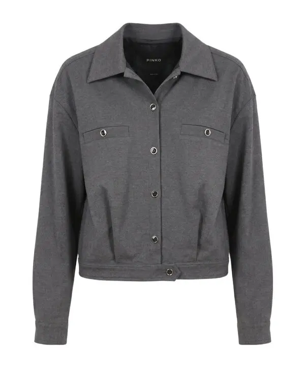 Pinko Single-breasted Casual Jacket - Black