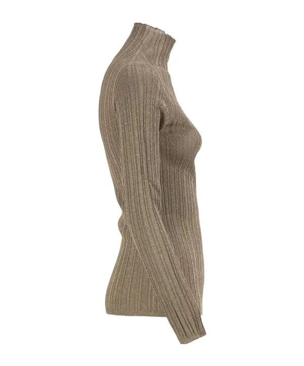 Fabiana Filippi Long-sleeve High-neck Knit Top