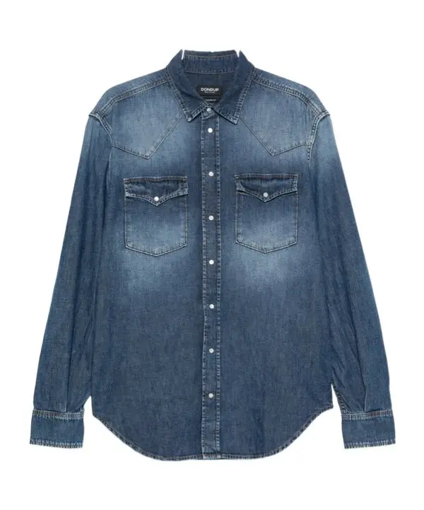 DONDUP Long Sleeve Shirt - Blue