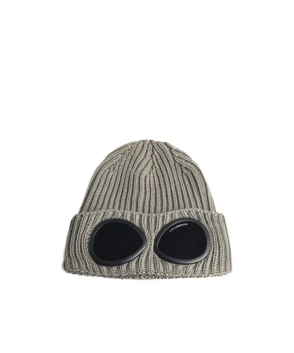 C.P. COMPANY Goggle Beanie - Beige