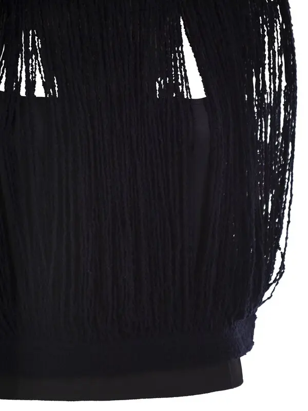 Fabiana Filippi Fringed Knit Top
