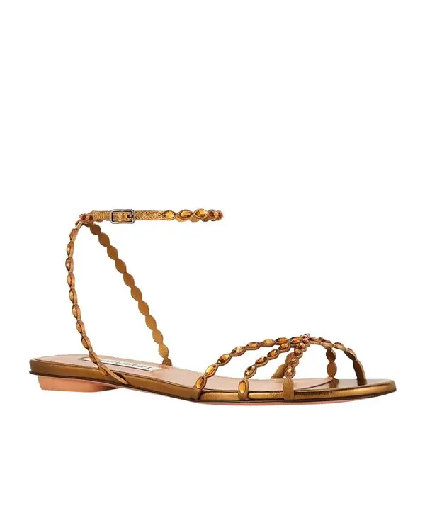 AQUAZZURA Ankle-strap Flat Sandals