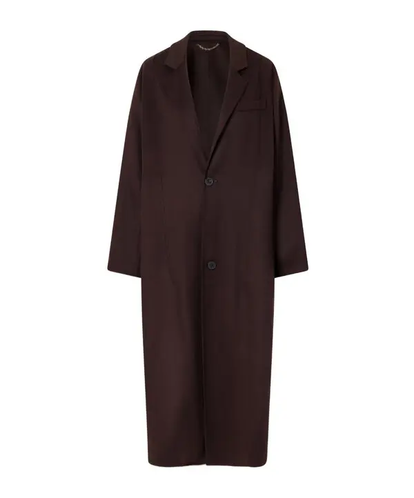 Victoria Beckham Long Solid-color Coat