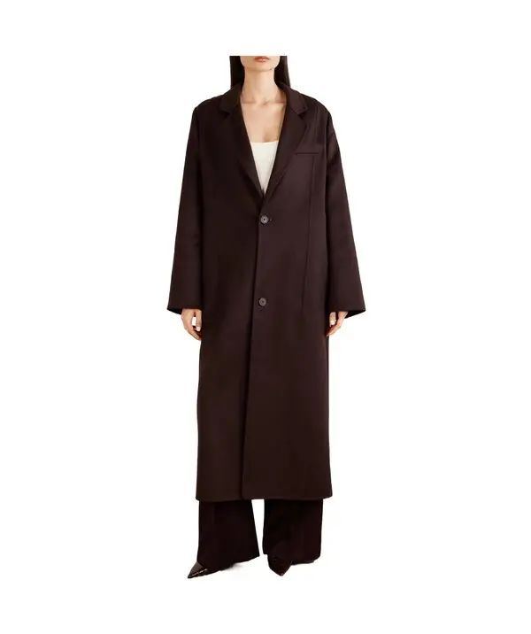 Victoria Beckham Long Solid-color Coat
