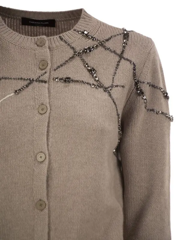 Fabiana Filippi Long-sleeve Single-breasted Cardigan