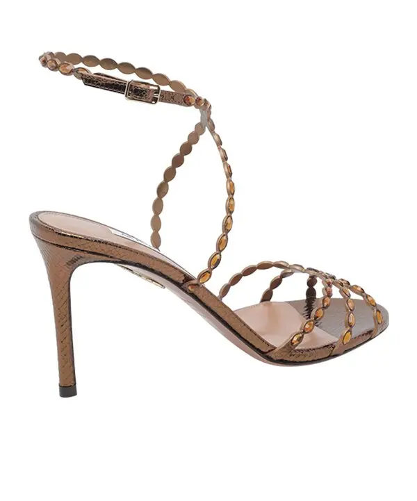 AQUAZZURA Love Struck Ankle-strap Stiletto Heeled Sandals - Multicolor