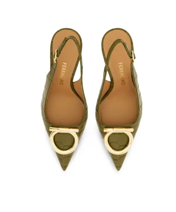 FERRAGAMO Pointed-toe High-heeled Sandals