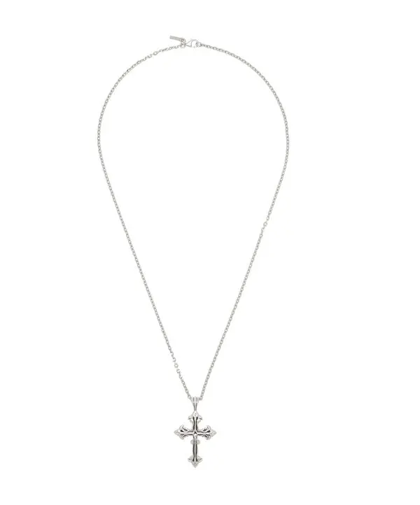 Emanuele Bicocchi Avelli Cross-pendant Necklace - Silver