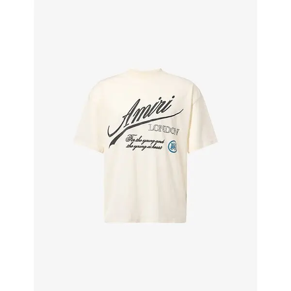 Amiri Skater Logo-print Cotton-jersey T-shirt - Ivory
