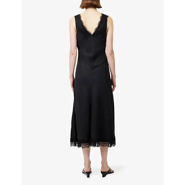 Dissh Andrea Lace-trim Woven Midi Dress