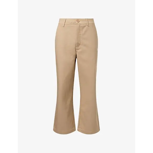New Era Athletics Mlb Logo-embroidered Cotton Chinos - Beige