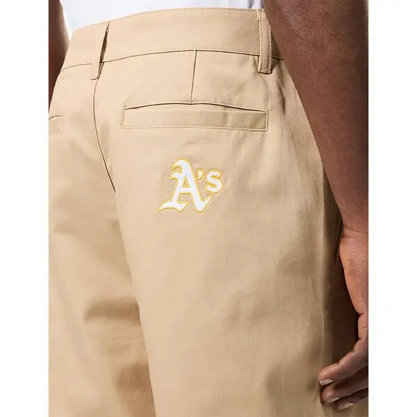 New Era Athletics Mlb Logo-embroidered Cotton Chinos