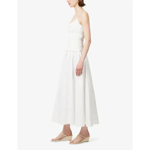 Dissh Izaiah Crinkle Cotton Midi Dress