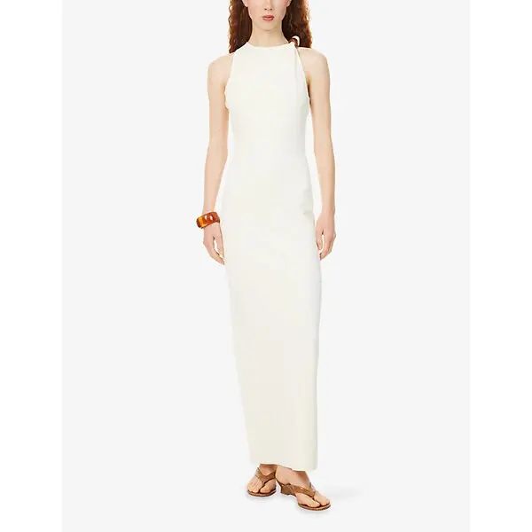 SIR. Saba Asymmetric Knit Midi Dress