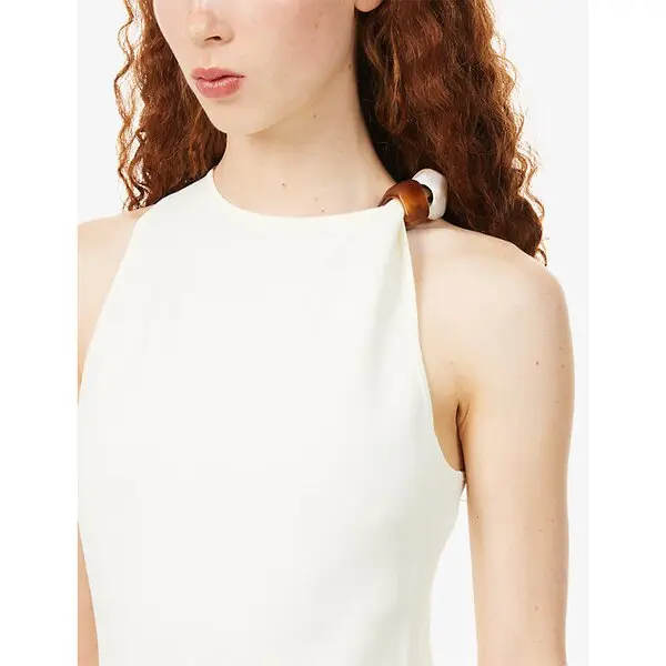 SIR. Saba Asymmetric Knit Midi Dress