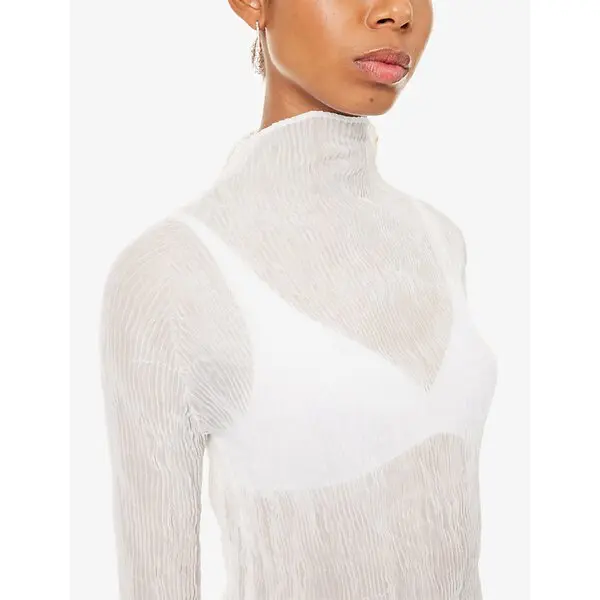 Issey Miyake April Chiffon Twist Top