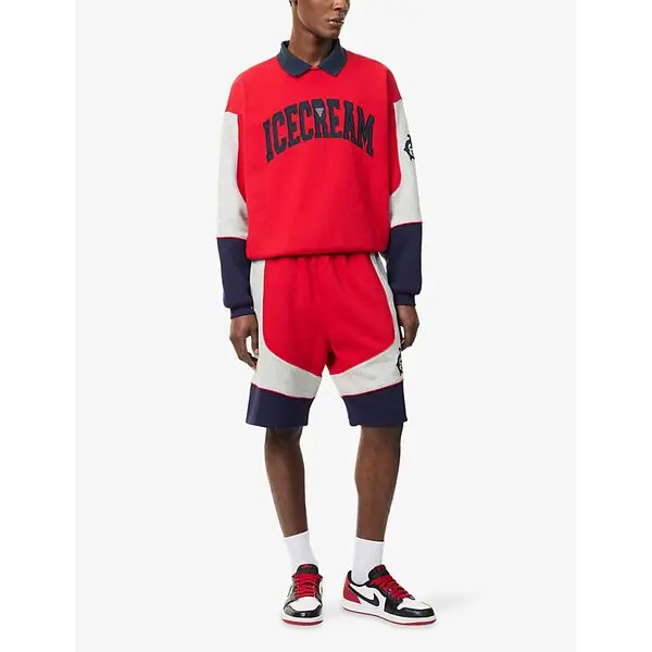 ICECREAM Colla Warm-up Cotton-jersey Sweatshirt