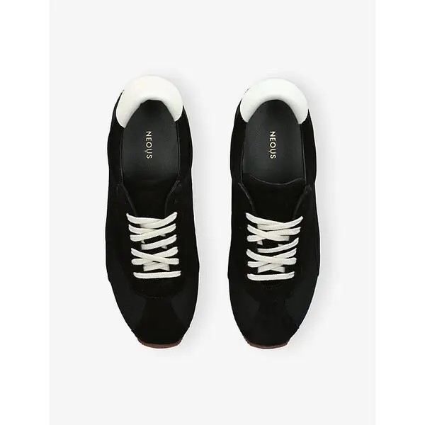 NEOUS Suede And Mesh Trainers - Black/comb
