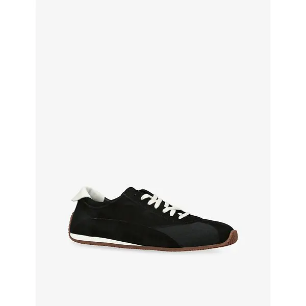 NEOUS Suede And Mesh Trainers - Black/comb