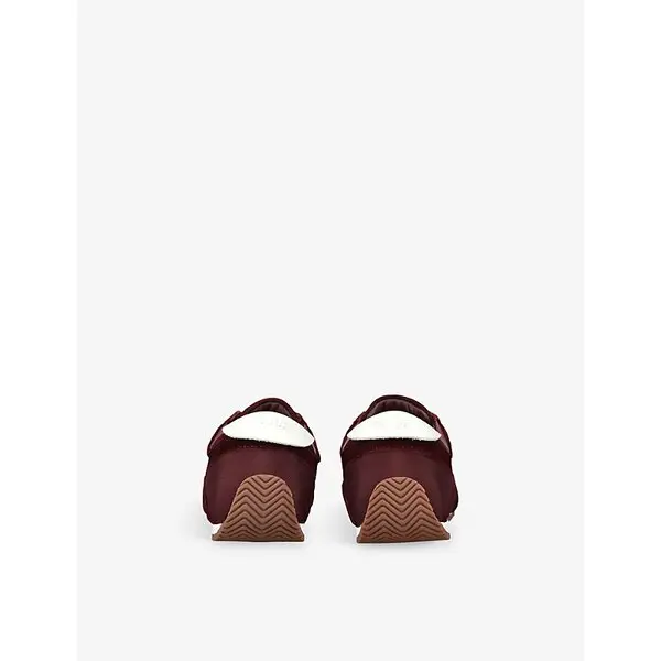 NEOUS Berenices Suede And Mesh Low-top Trainers - Wine