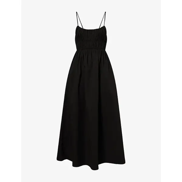 Dissh Zahara Ruched Cotton Midi Dress