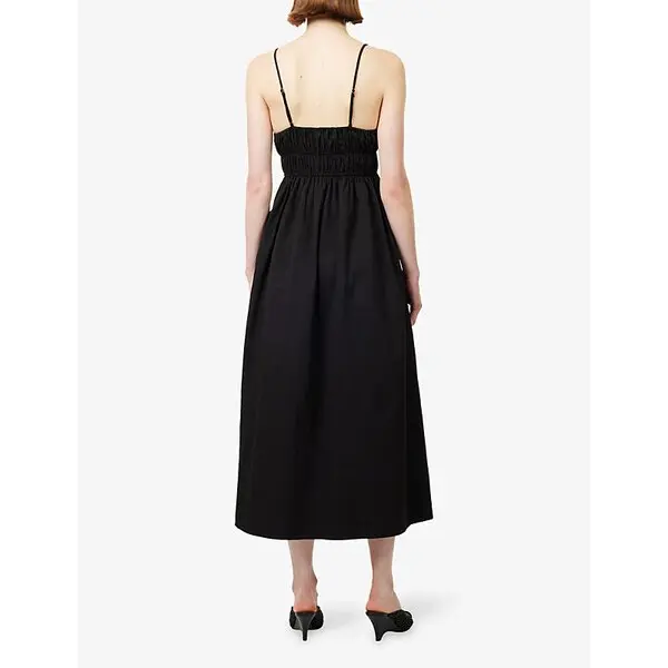 Dissh Zahara Ruched Cotton Midi Dress