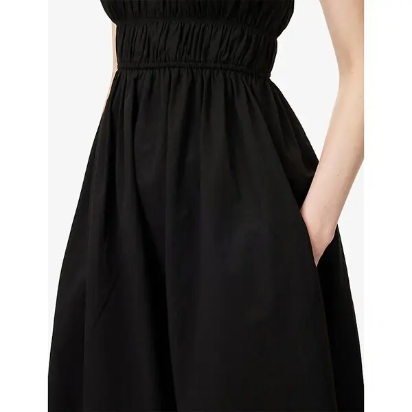 Dissh Zahara Ruched Cotton Midi Dress