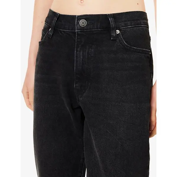 FRAME The Borrowed Mid-rise Denim Jeans