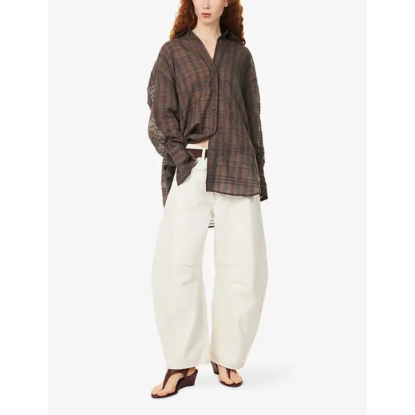 Free People Good Luck Mid-rise Barrel Denim Jeans
