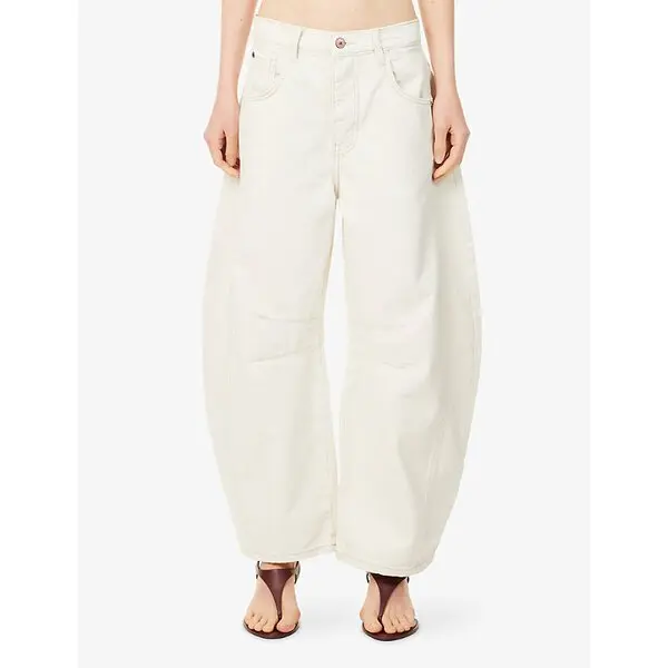Free People Good Luck Mid-rise Barrel Denim Jeans