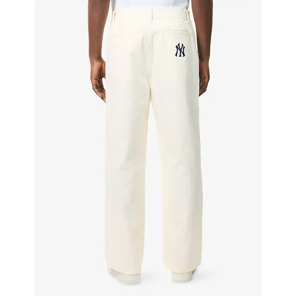 New Era New York Yankees Mlb Logo-embroidered Cotton Chinos