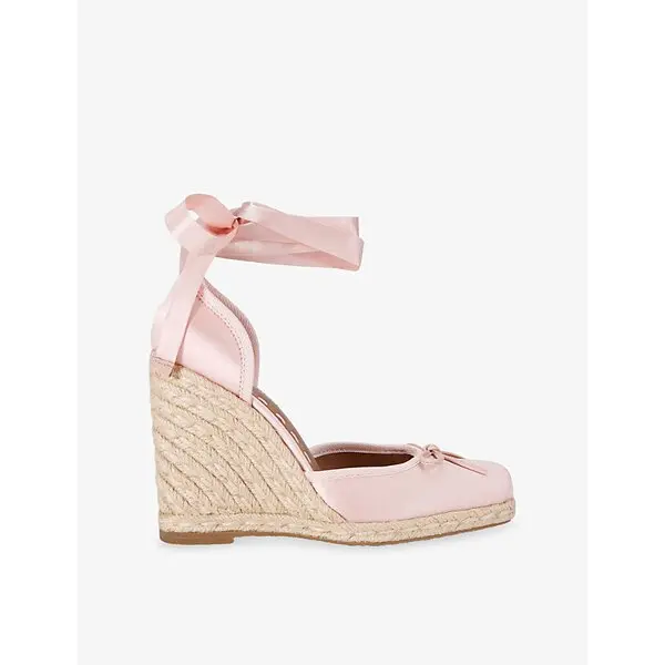 Steve Madden Varina Satin Wedges - Pink
