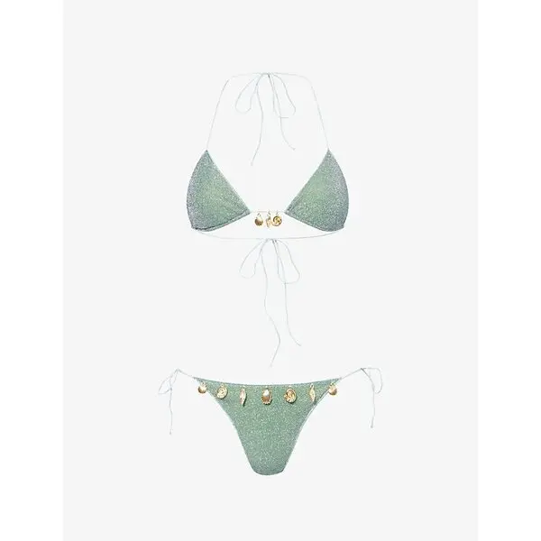 Oseree Lumiere Charm Bikini Set - Aqua