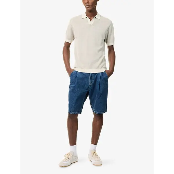RAITH Oscar Contrast-trim Cotton-knit Polo Shirt
