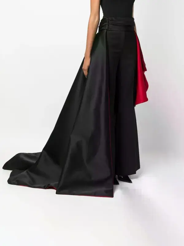 Moschino Asymmetric Draped Satin Skirt
