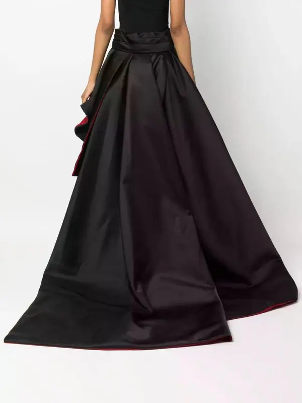 Moschino Asymmetric Draped Satin Skirt