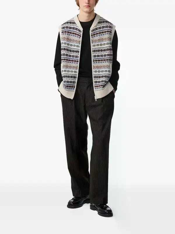 Nn07 Robbie Fair Isle Knitted Vest